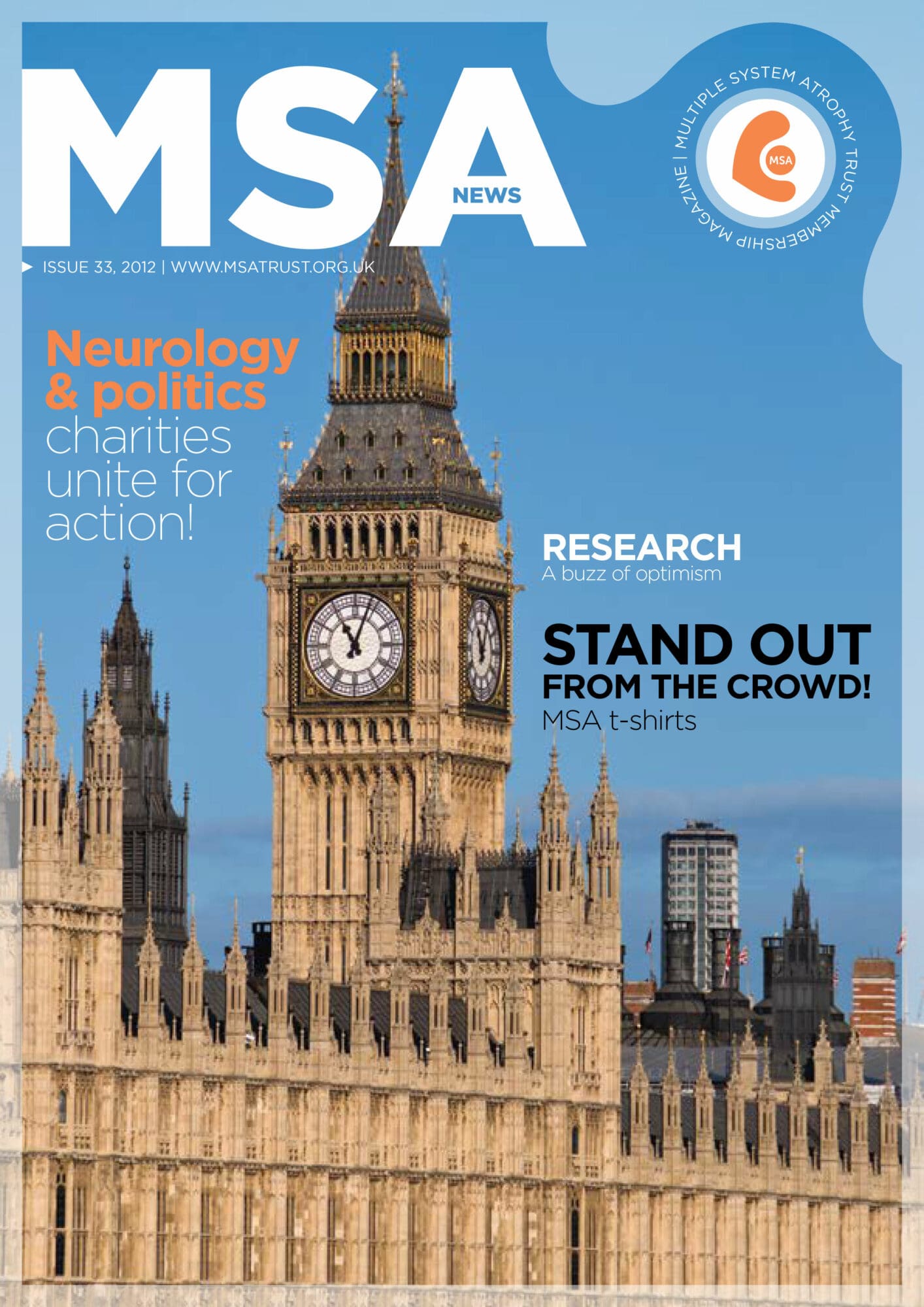 MSA News (issue 33 - Feb 2012) – Multiple System Atrophy Trust