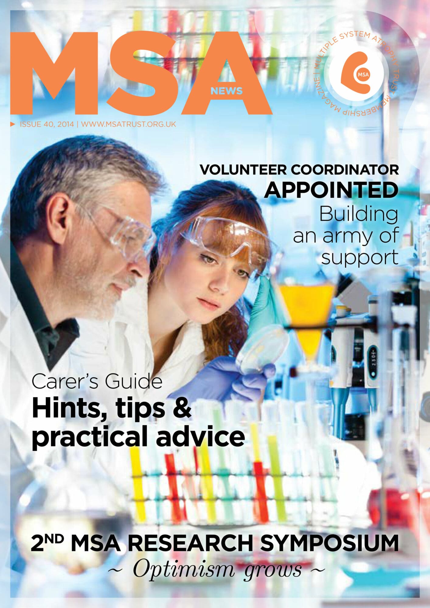 MSA News (issue 40 - July 2014) – Multiple System Atrophy Trust
