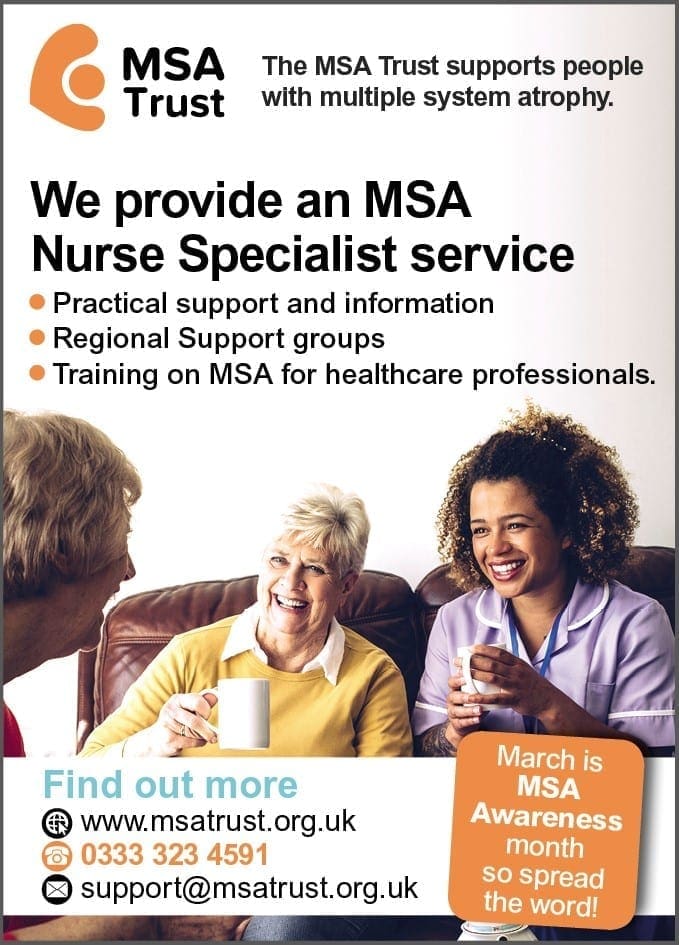 MSA Awareness Month – Multiple System Atrophy Trust
